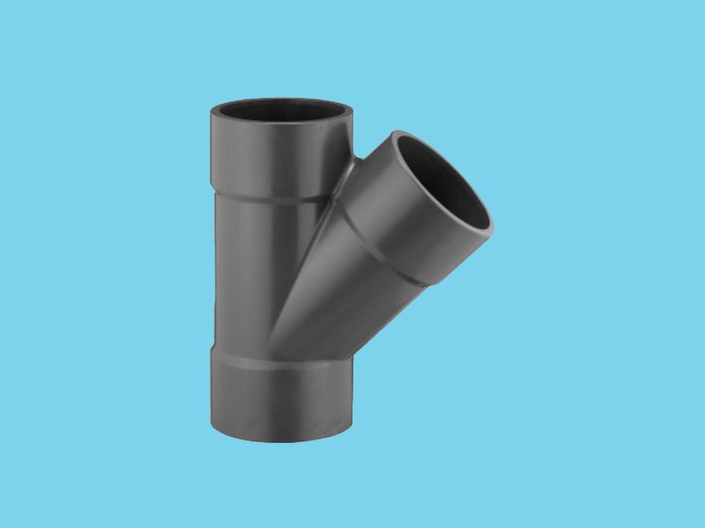 Tee Ø110 x 110 x 110 mm 45° - 10bar pvc - Hortispares