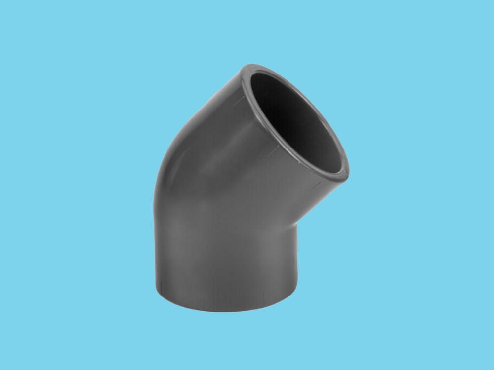 Elbow 125x125mm 45º - 16bar pvc - Hortispares