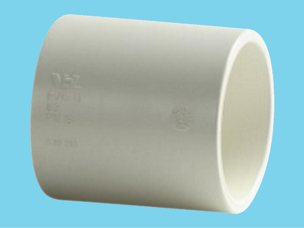 Socket Ø75 x 75 mm white - 16bar pvc - Hortispares