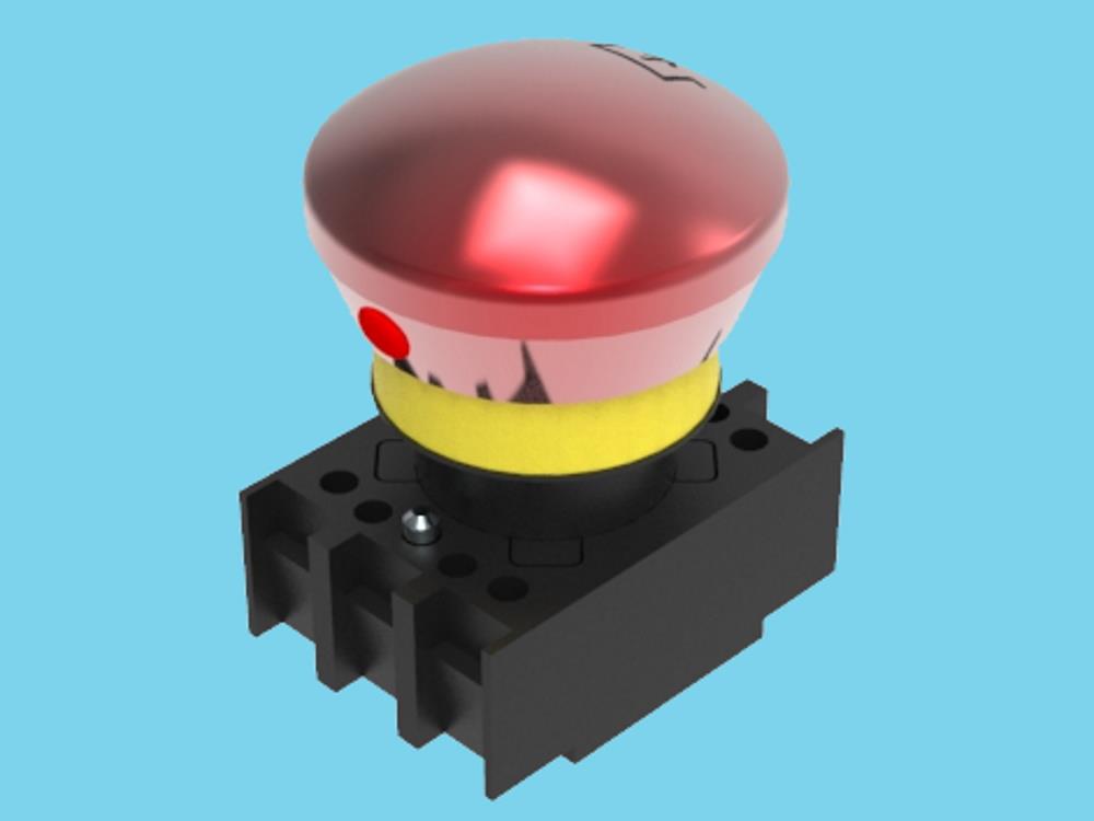 Push button RT red (emergency stop) - Hortispares